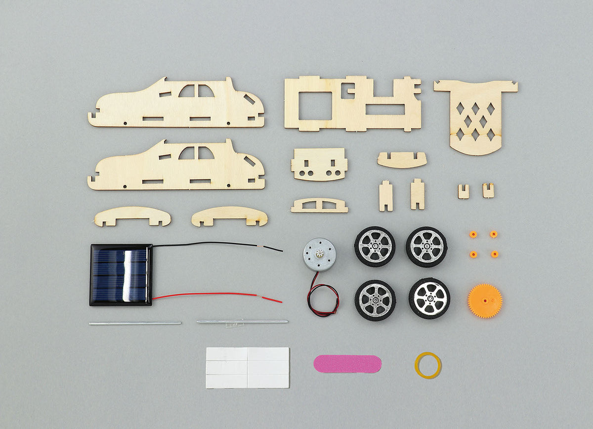 Wooden solar car assembly kit - For online shopping of Japanese culture ...